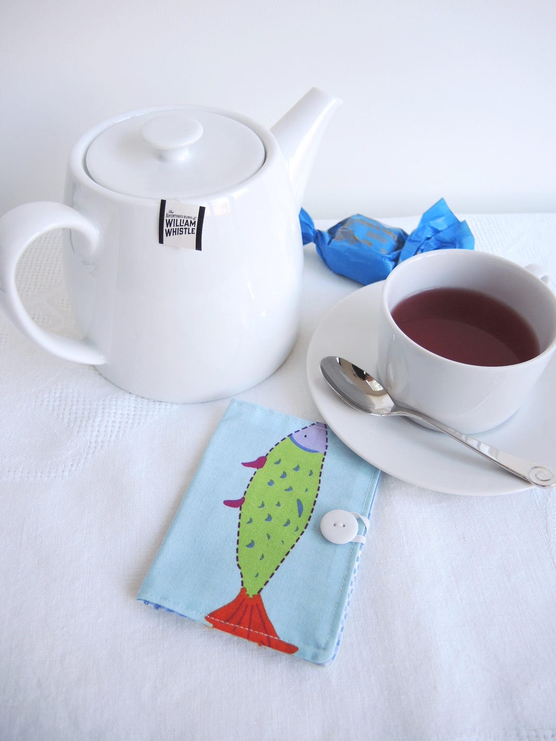 Vintage Fish Teabag Wallet or Business Card Wallet Ready to Ship OOAK ...
