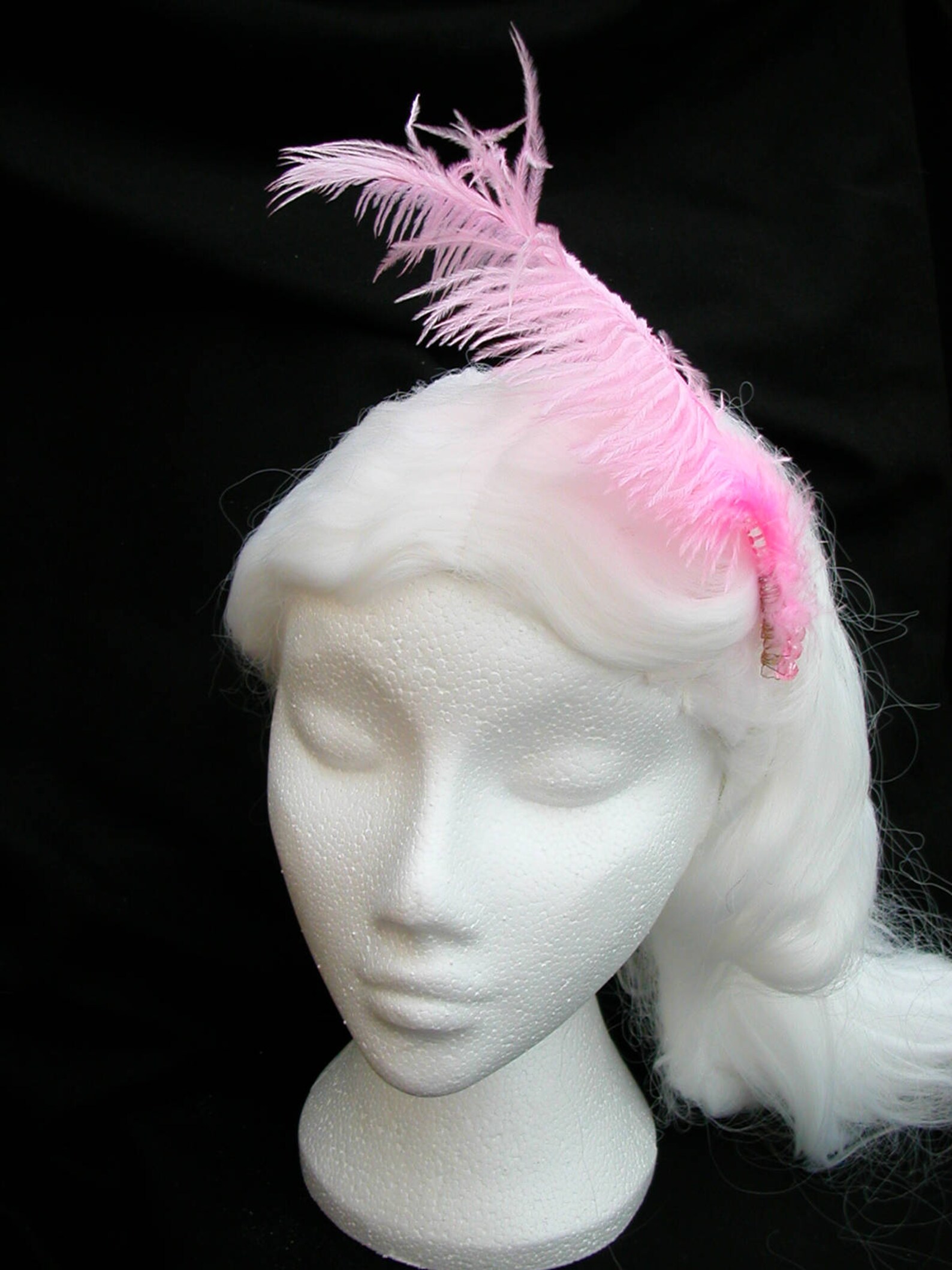 Large Pink Fascinator Feathered Comb Great Gatsby 1920s | Etsy