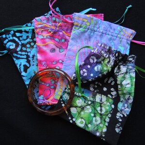 Bamboo Batik Cottn Pouch Ready to Ship for Any Small/medium Gift Items ...