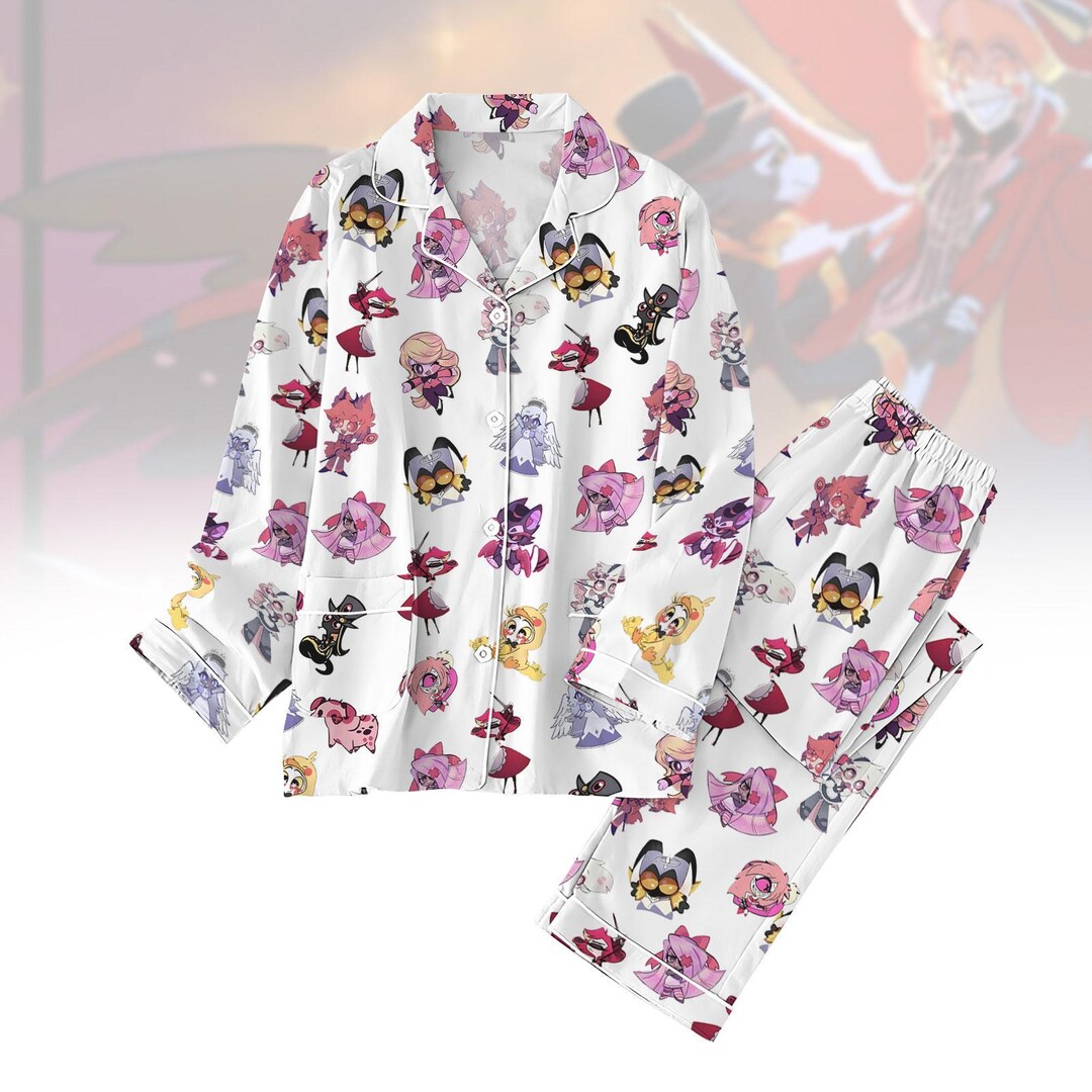 Hazbin Hotel Pajamas Set, Hazbin Hotel Alastor Holiday Pajamas, Charlie ...