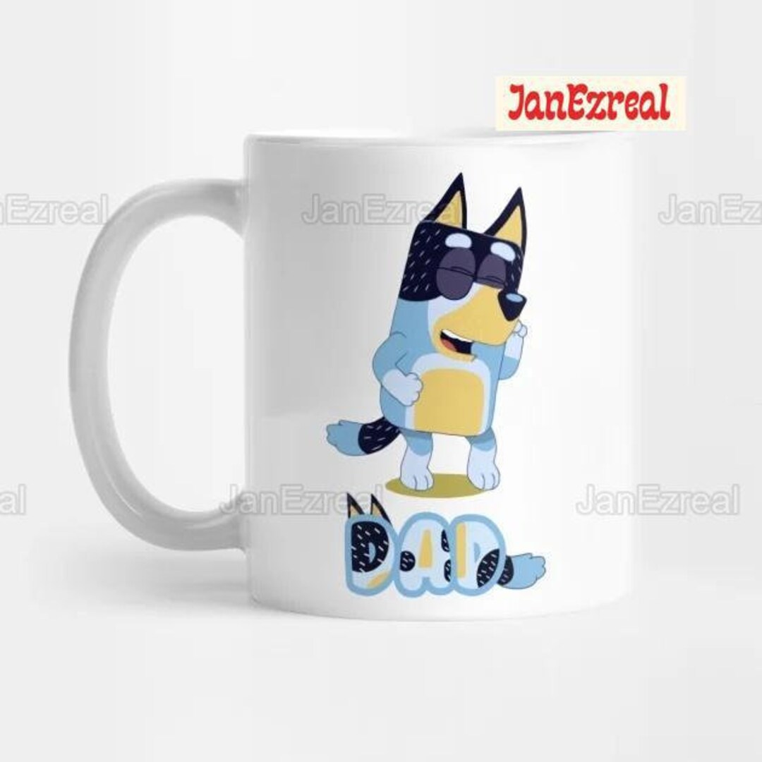 Bluey Dad Mug, Father's Day Gift, Gift for Dad, Bluey Family Mug, Best ...