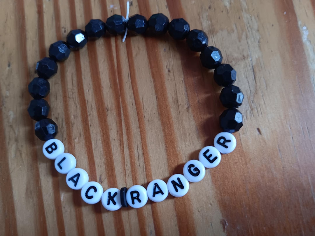 Black Power Ranger Friendship Bracelet - Etsy