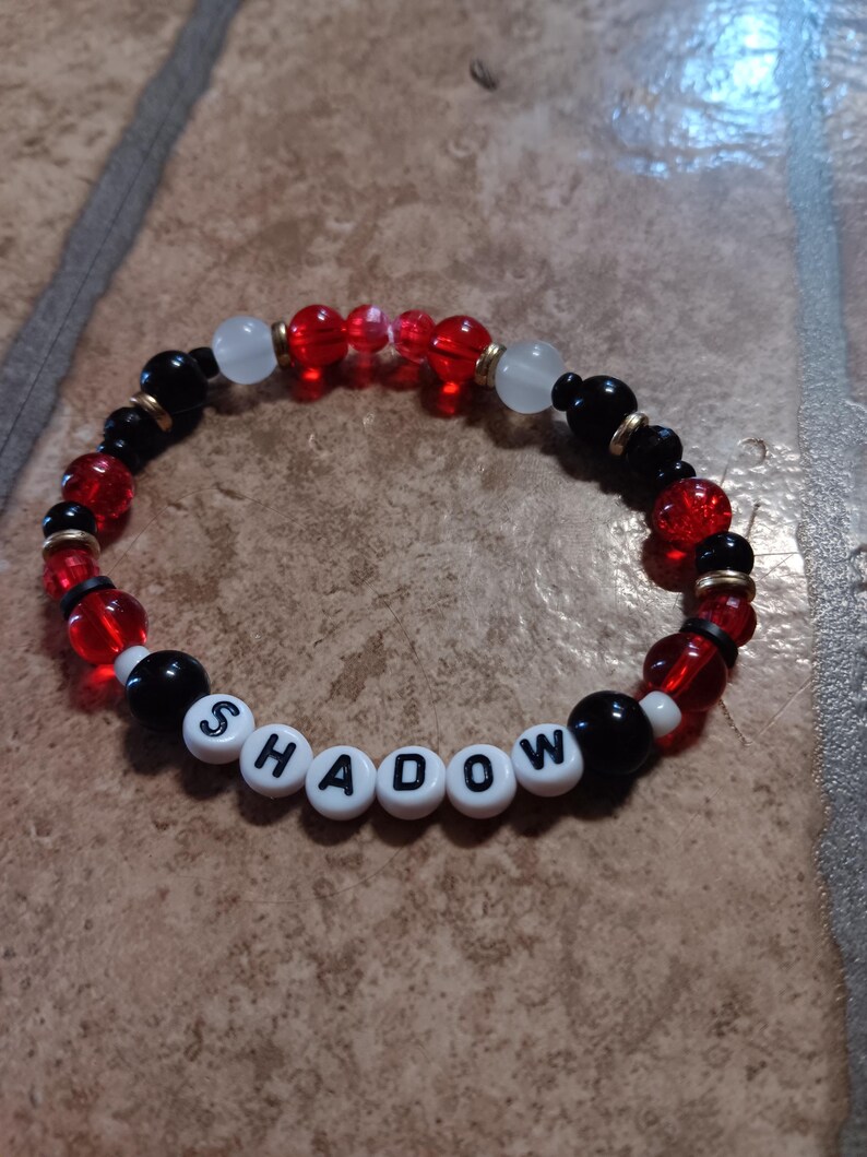 Shadow the Hedgehog Bracelet - Etsy