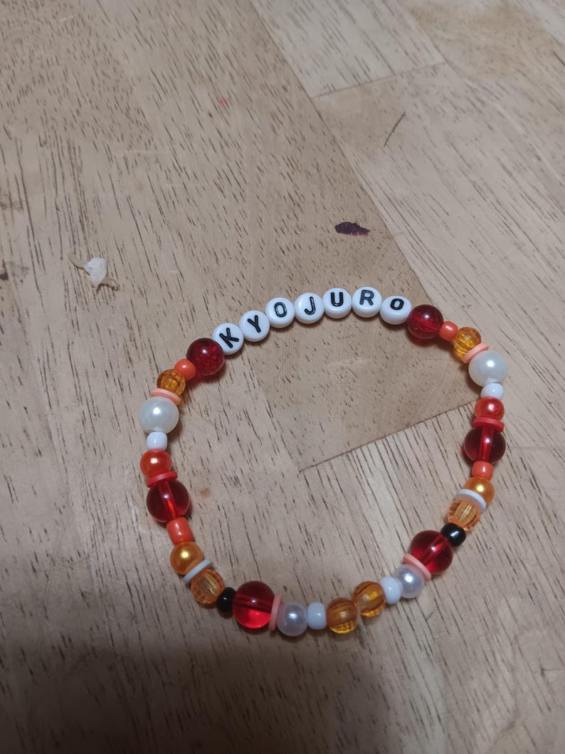 Kyojuro Rengoku (hashira) Friendship Bracelet (gender Neutral) (from ...