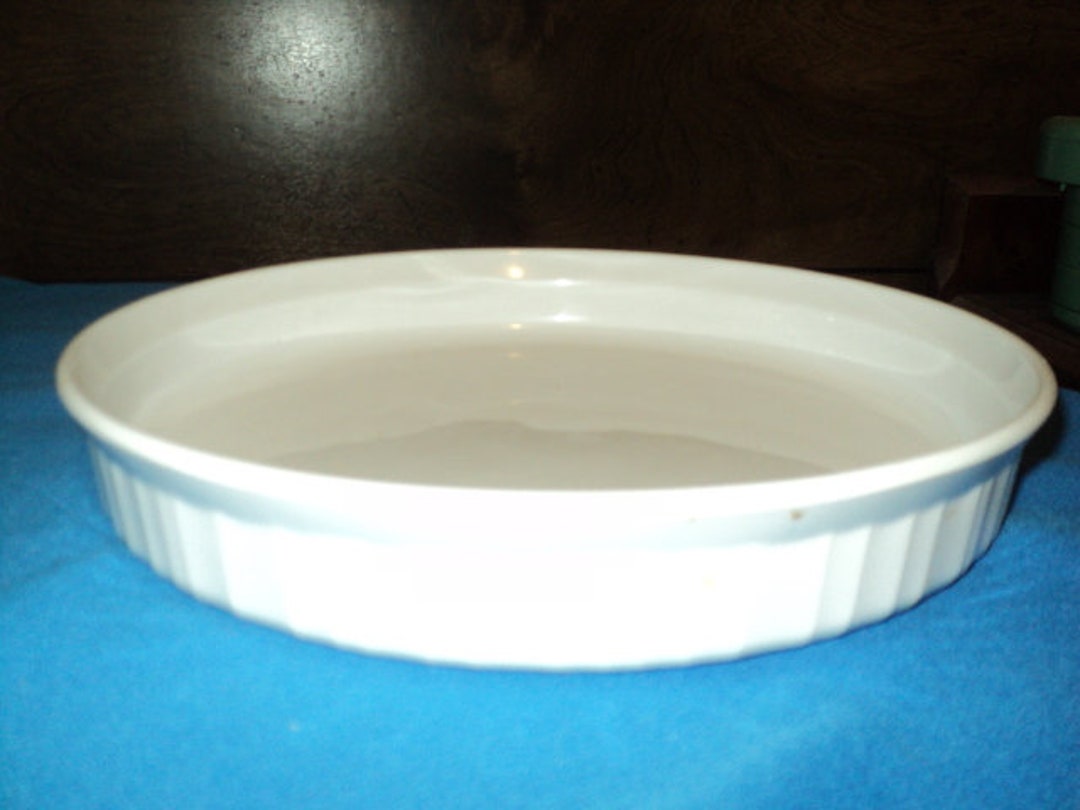 White Round Corning Ware Quiche Dishf-3-b24 Cm10 - Etsy