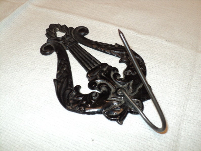 Antique Cast Iron Spike Wall Mount Paper Spike - Etsy