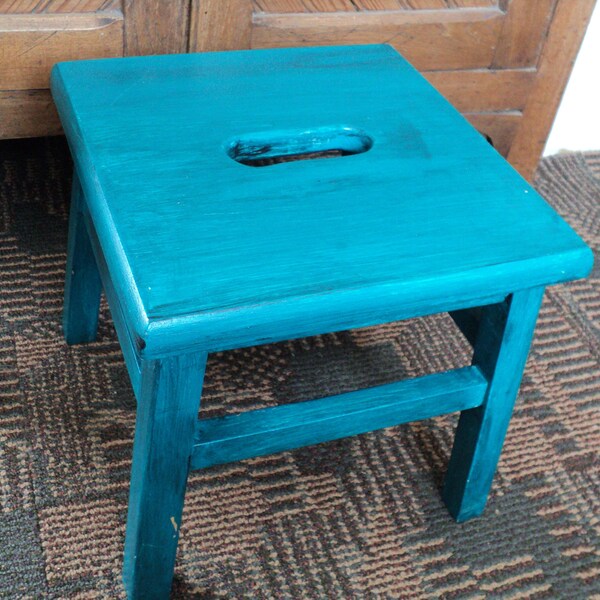 Hand Painted Stool - Etsy