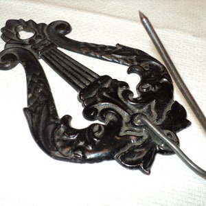 Antique Cast Iron Spike Wall Mount Paper Spike | Etsy