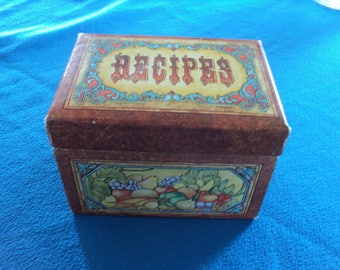 70s Recipe Box - Etsy