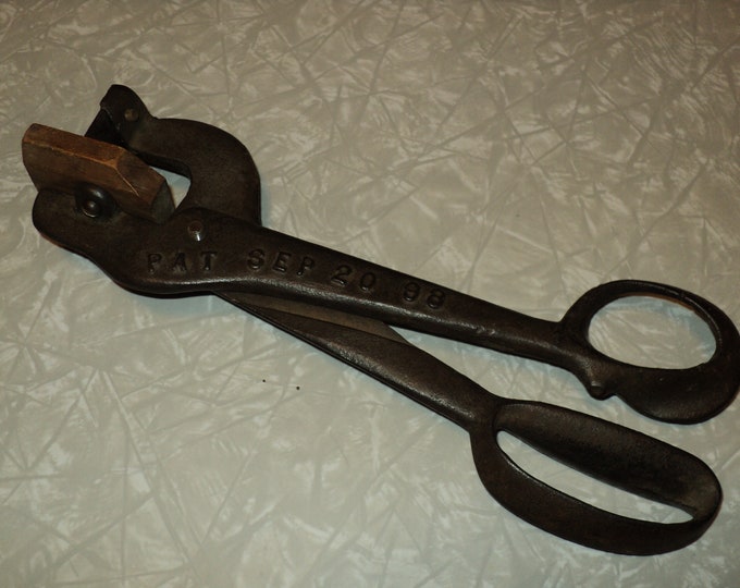 Antique Iron Pig Snouter by Dr. Miller--primitive Tool for Hog Farmers ...