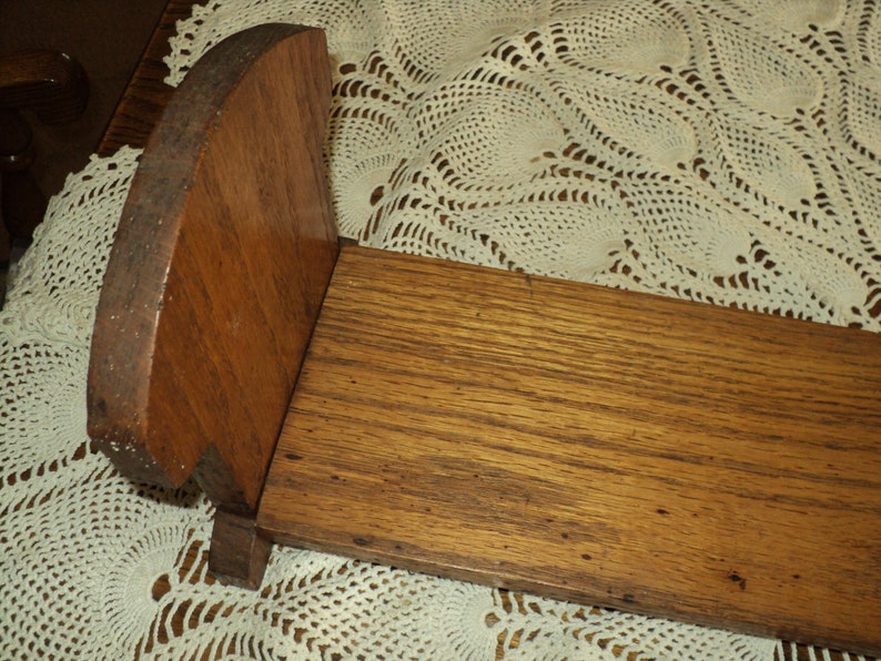 Vintage Oak Wood Book Rack - Etsy