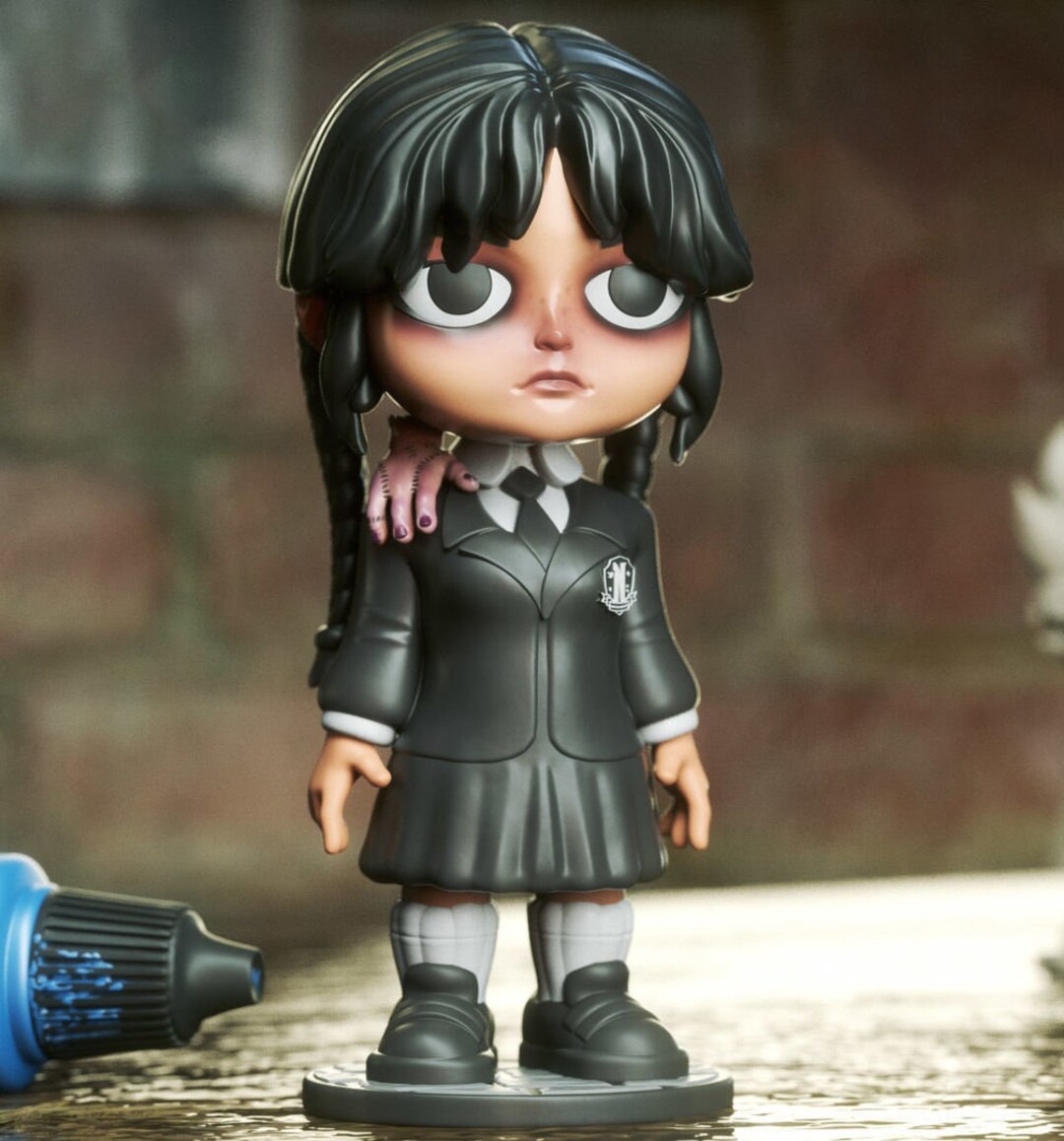 Fanart Wednesday Chibi STL - Etsy