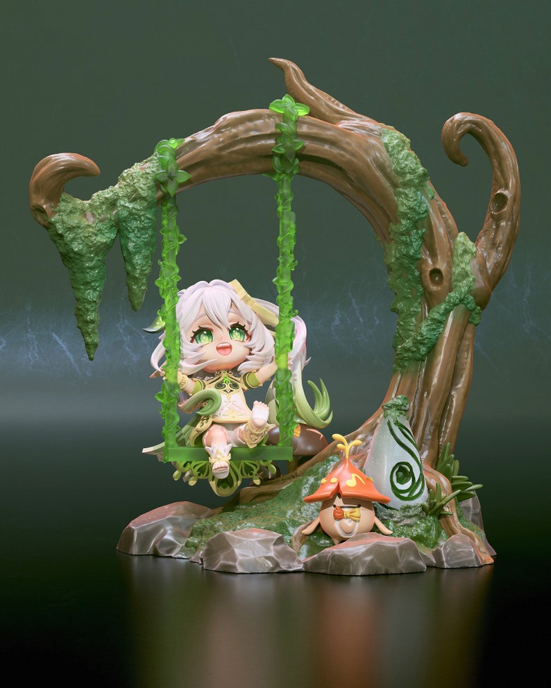 Fanart Nahida Chibi STL includes Pre Supported - Etsy