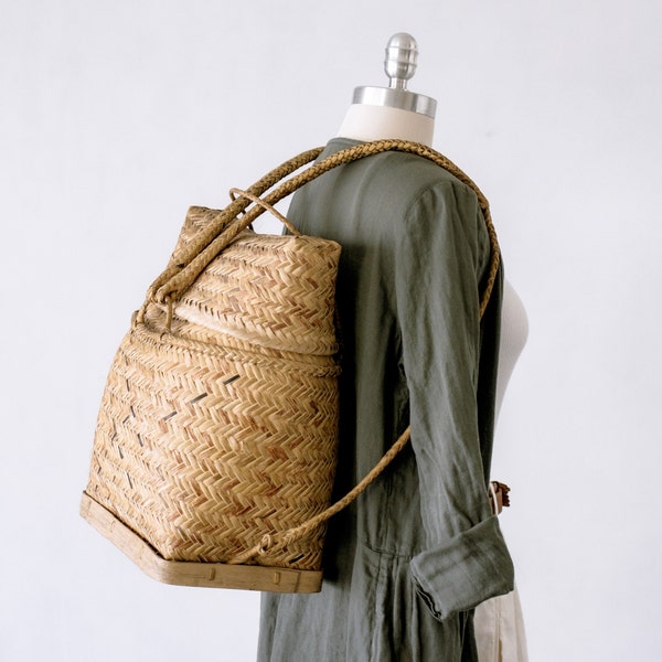 Rattan Backpack - Etsy