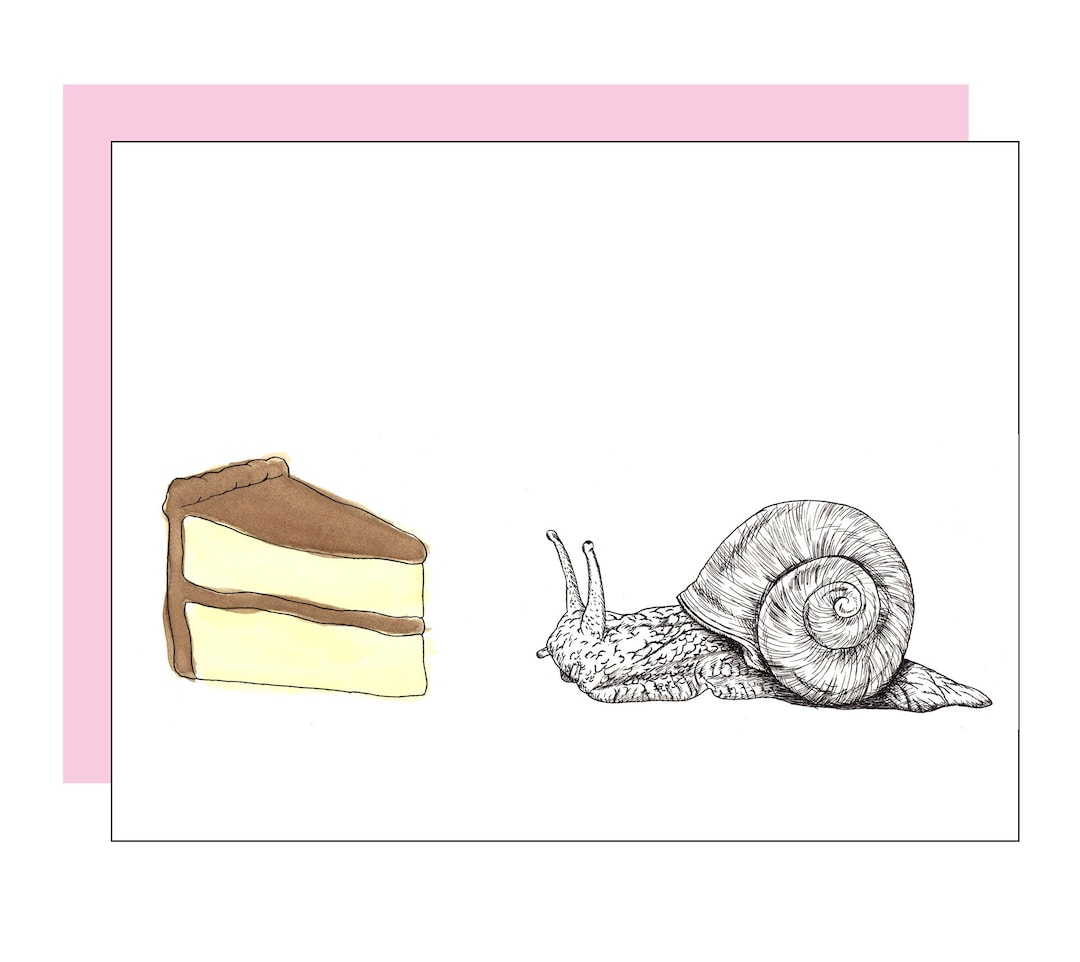 Snail Card - Etsy
