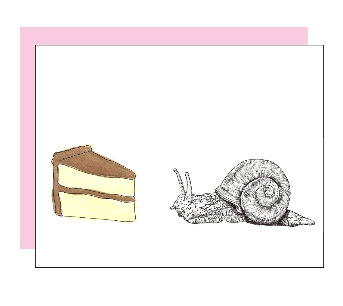 Snail Card - Etsy