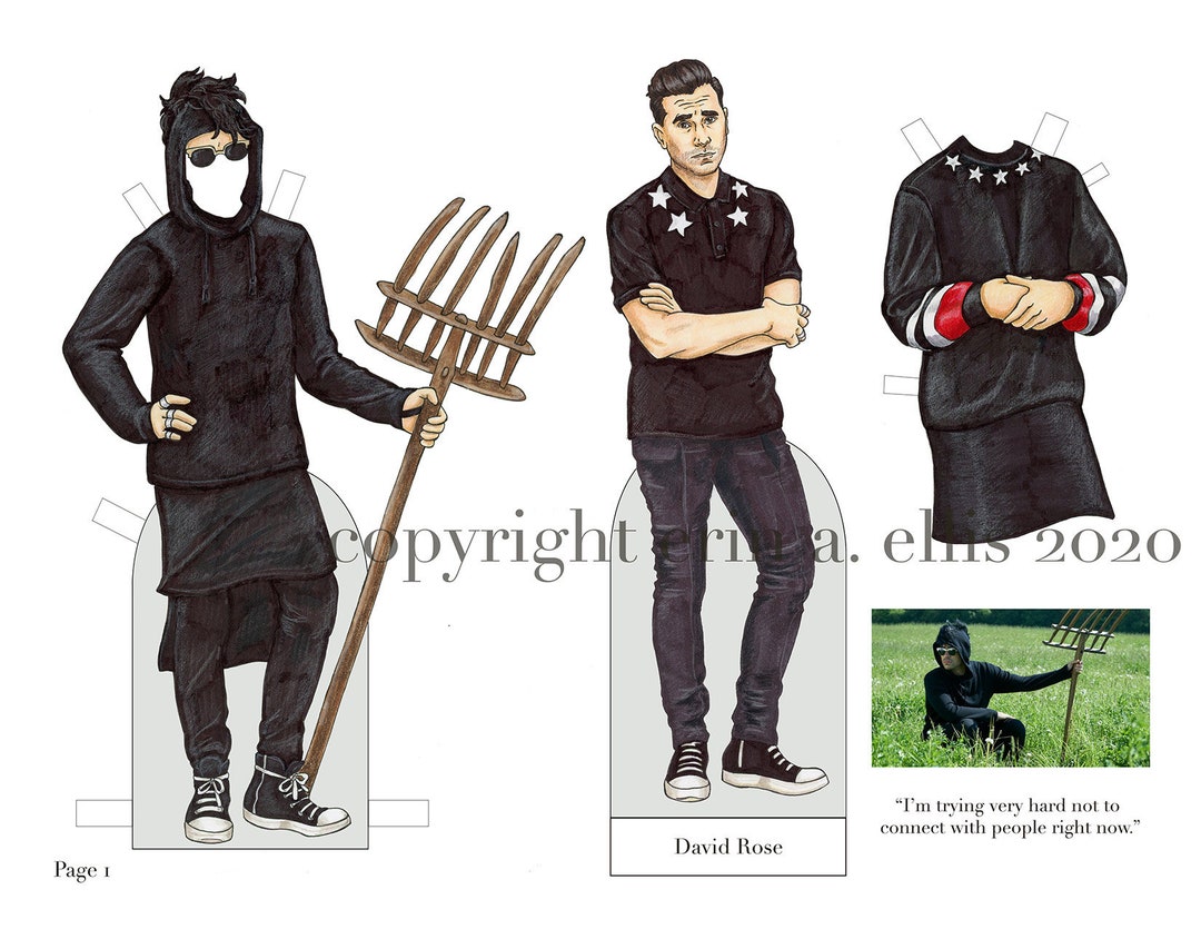David Rose Paper Dolls - Etsy
