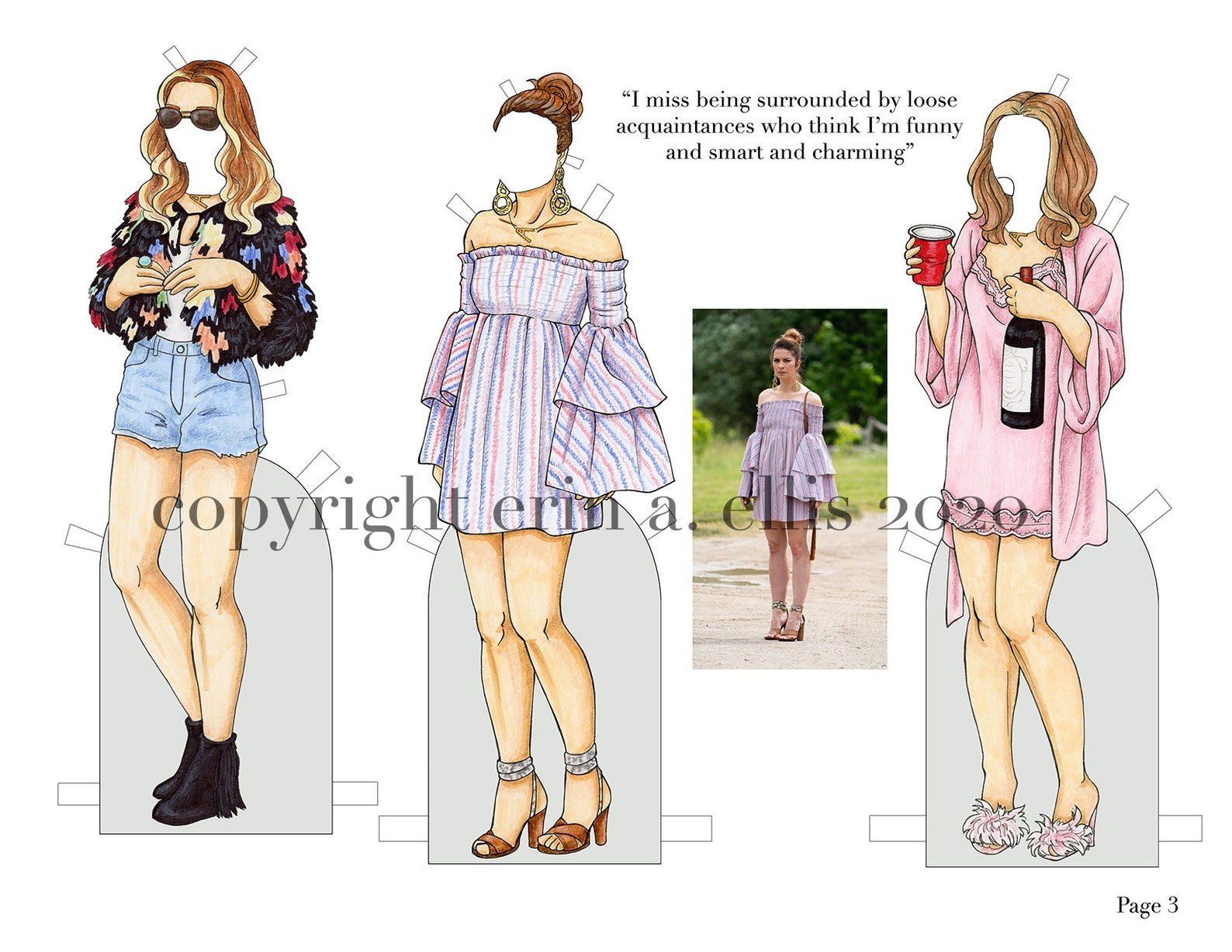 Alexis Rose Paper Dolls - Etsy