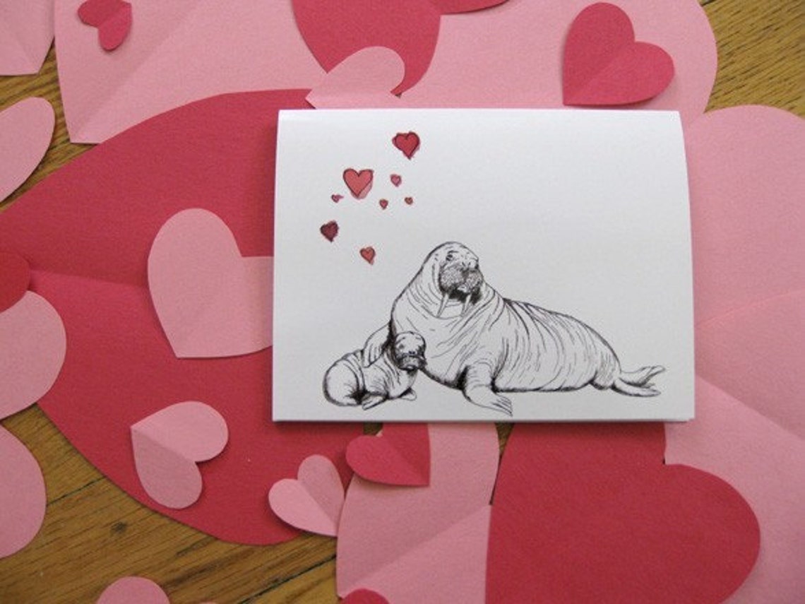 Walrus Card | Etsy