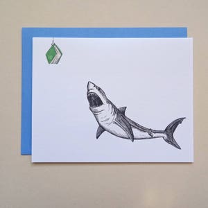 Shark Card | Etsy