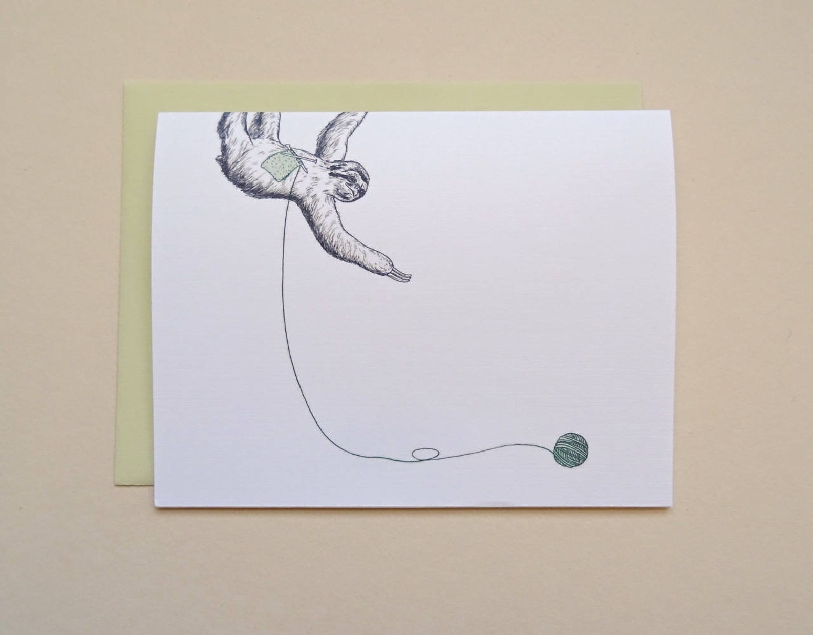 Sloth Card - Etsy