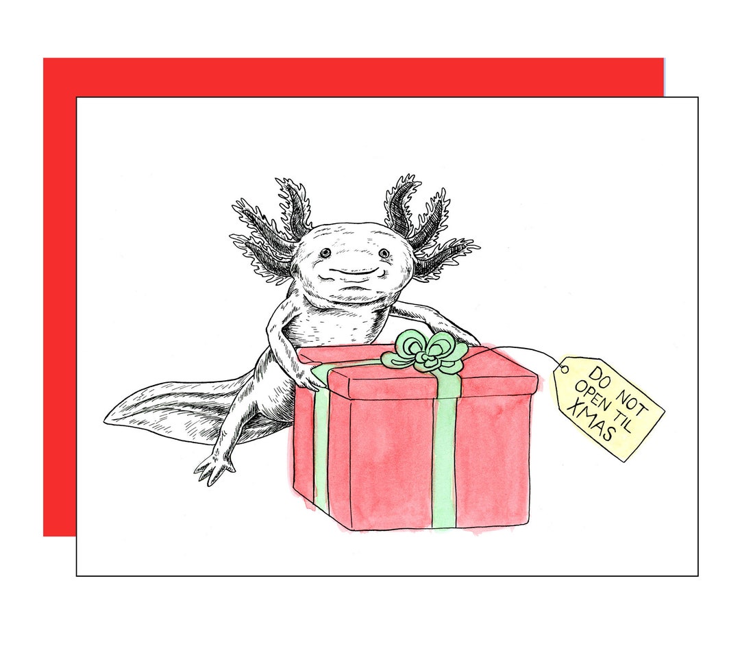 Axolotl Card - Etsy