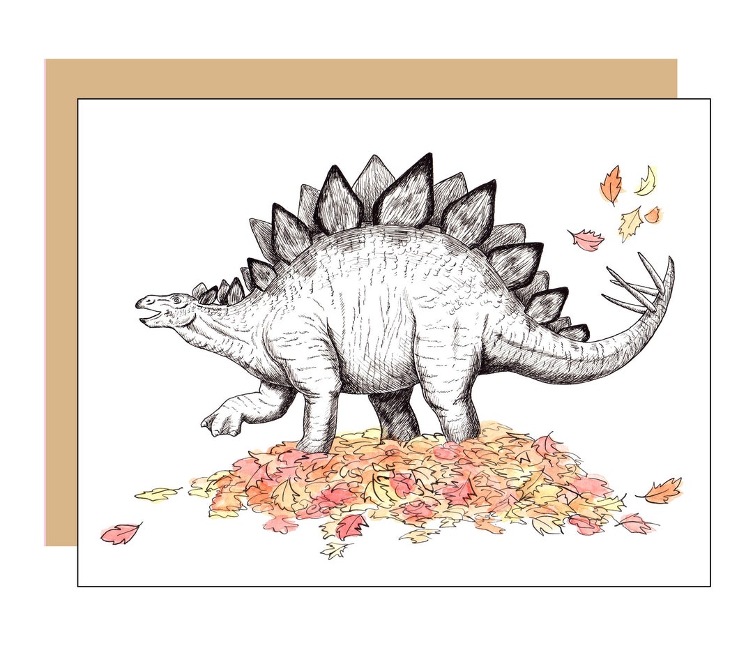 Stegosaurus Card - Etsy