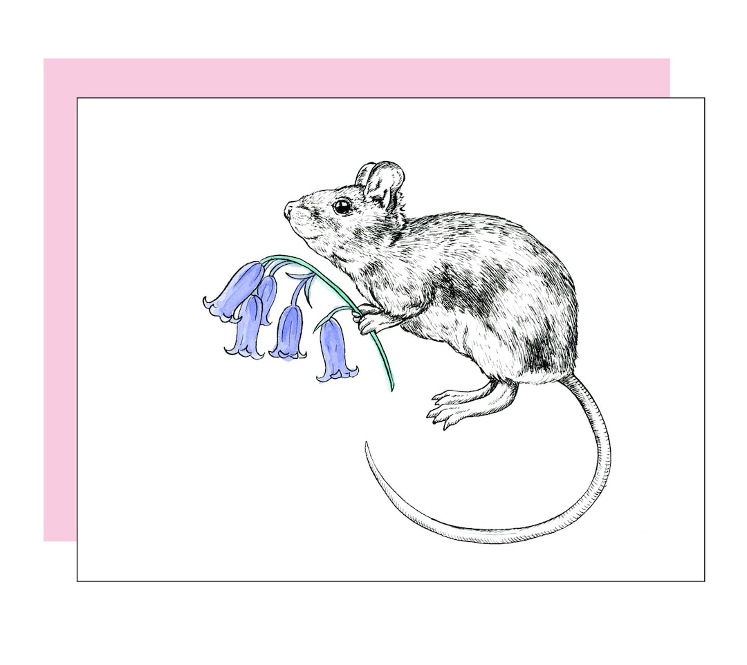 Mouse Card - Etsy