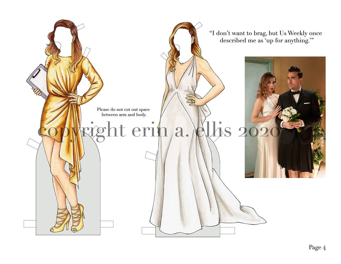 Alexis Rose Paper Dolls | Etsy