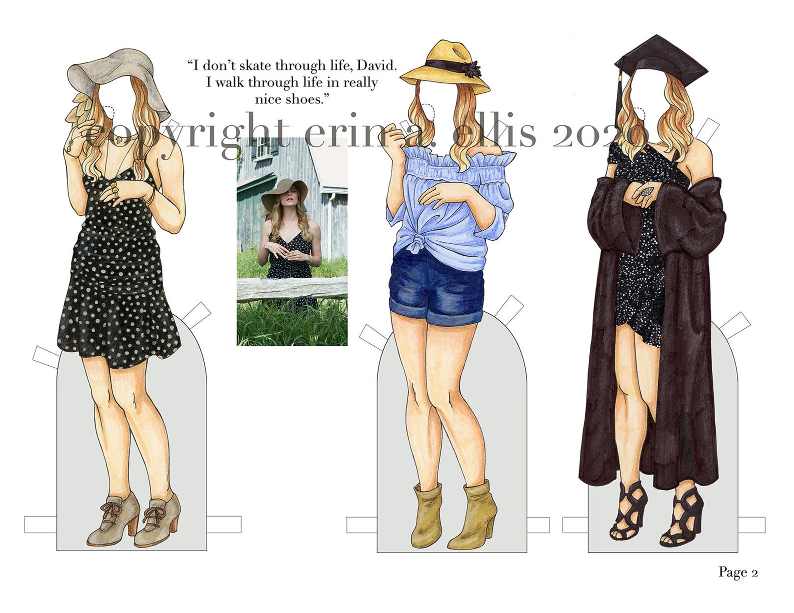 Alexis Rose Paper Dolls | Etsy