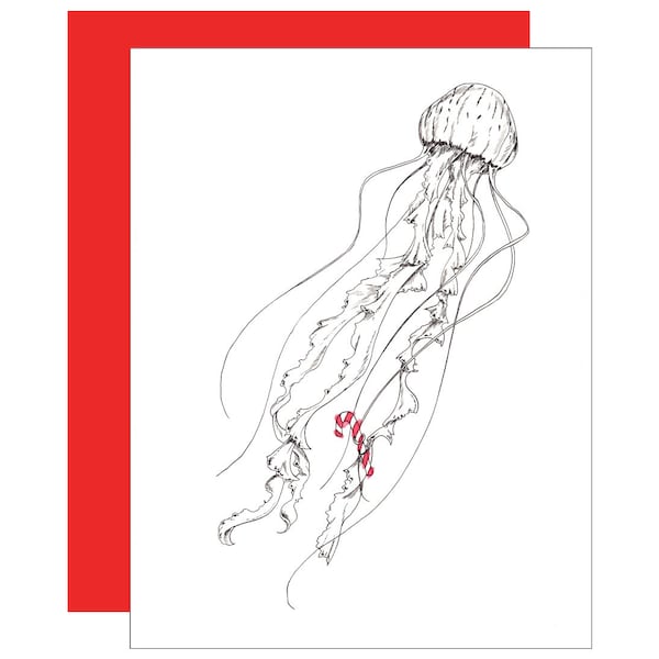 Jellyfish Card - Etsy