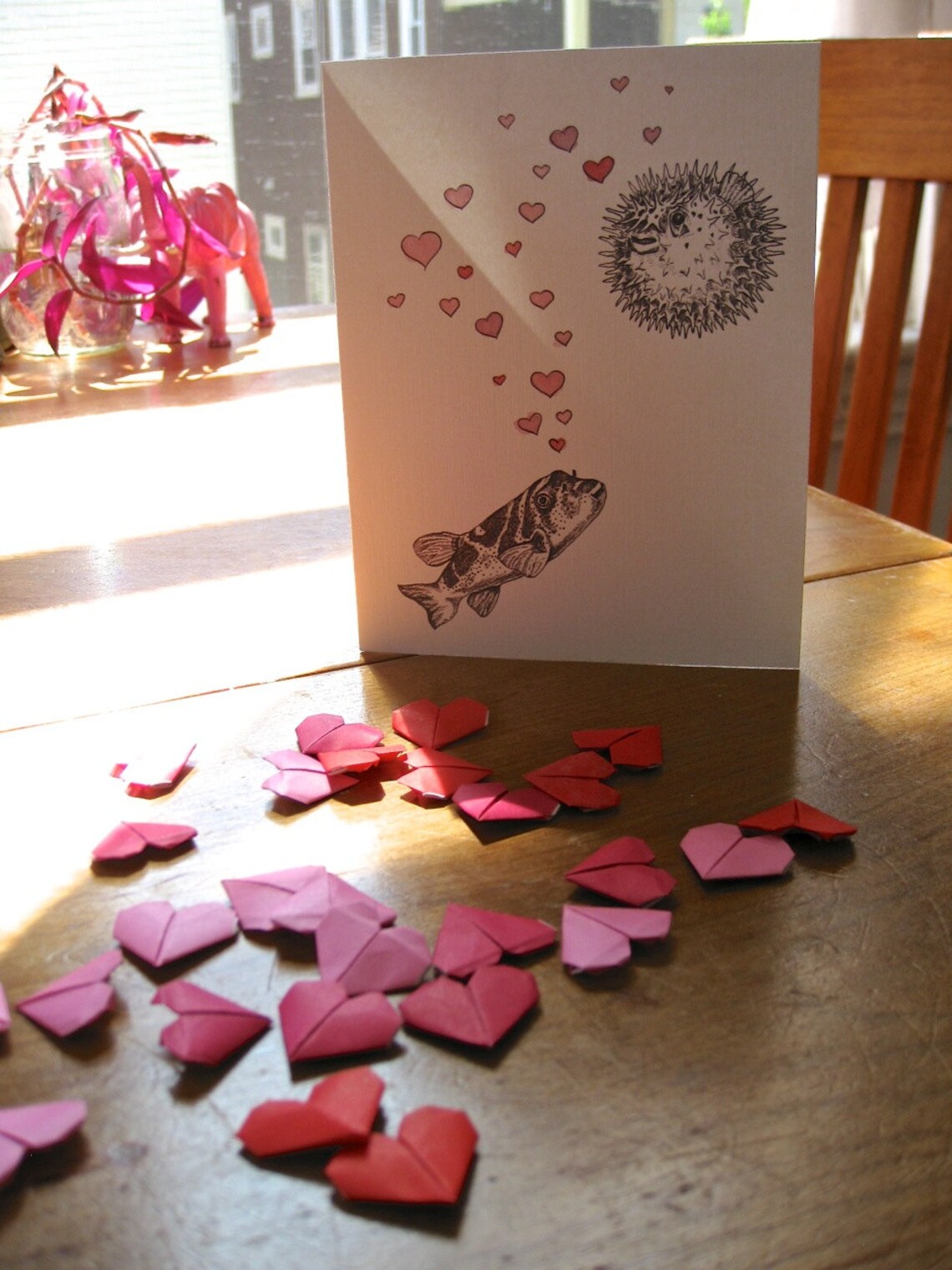 Puffer Fish Card - Etsy