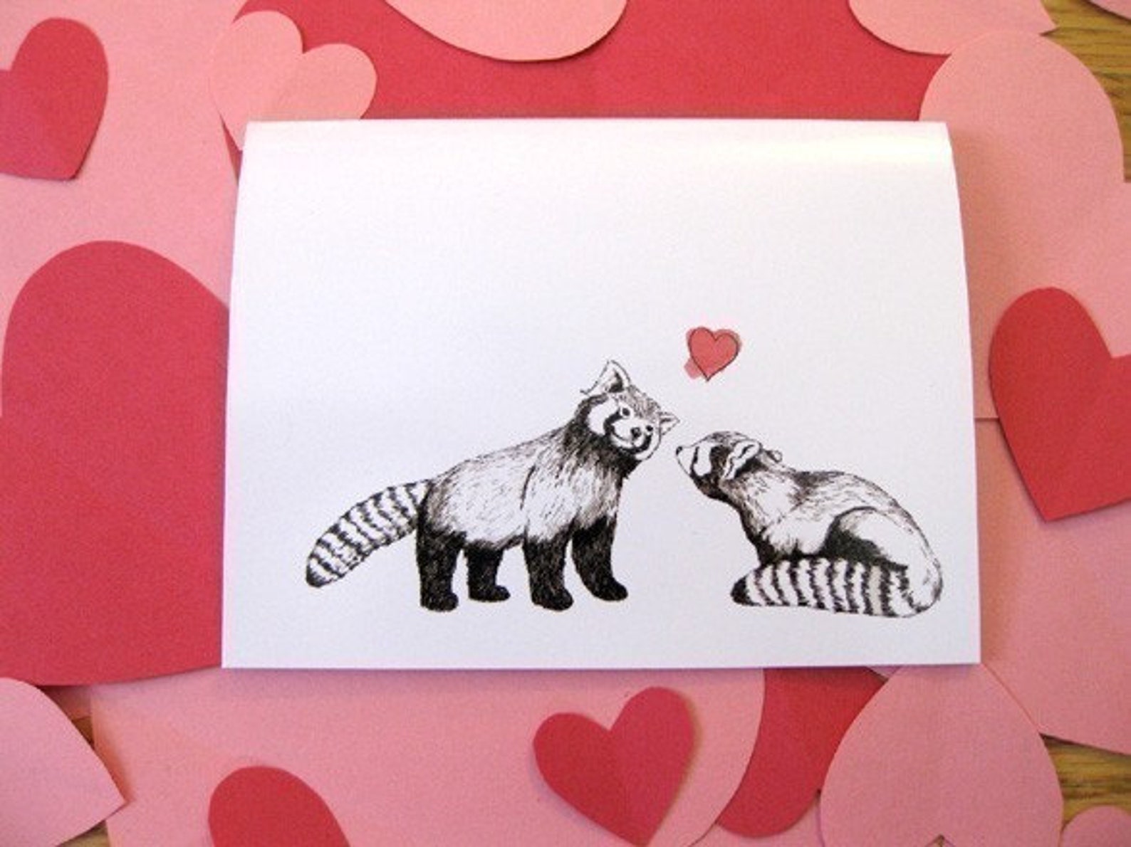 Red Panda Card - Etsy