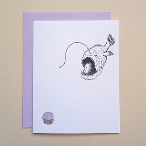 Anglerfish Card - Etsy