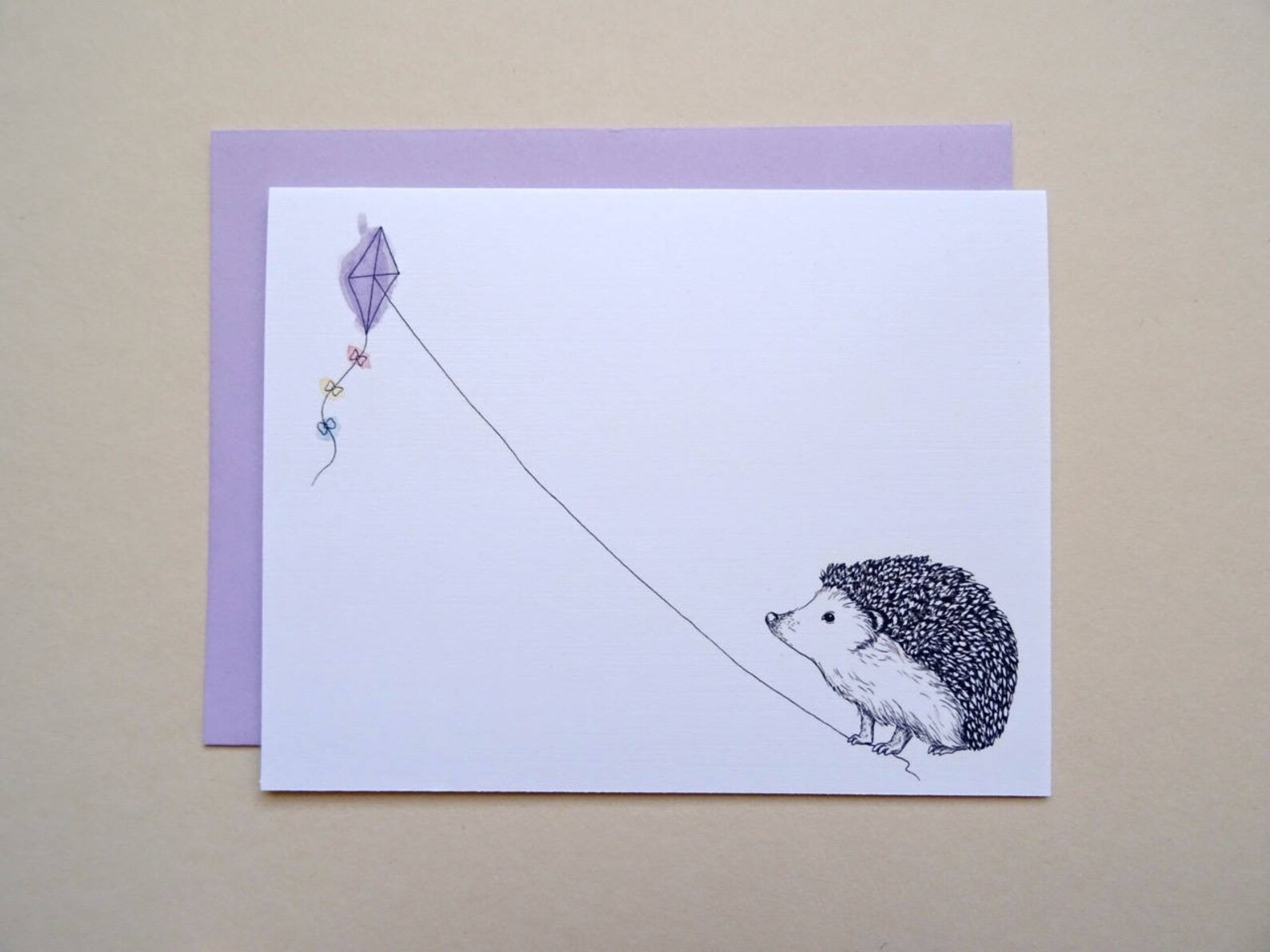 Hedgehog Card - Etsy