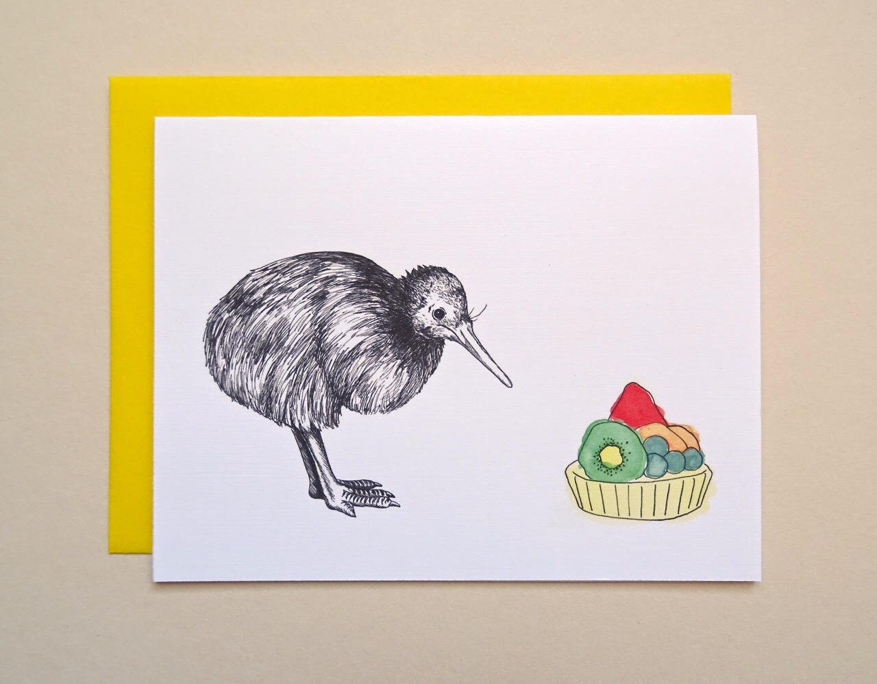 Kiwi Bird Card - Etsy