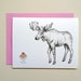 Moose Card - Etsy