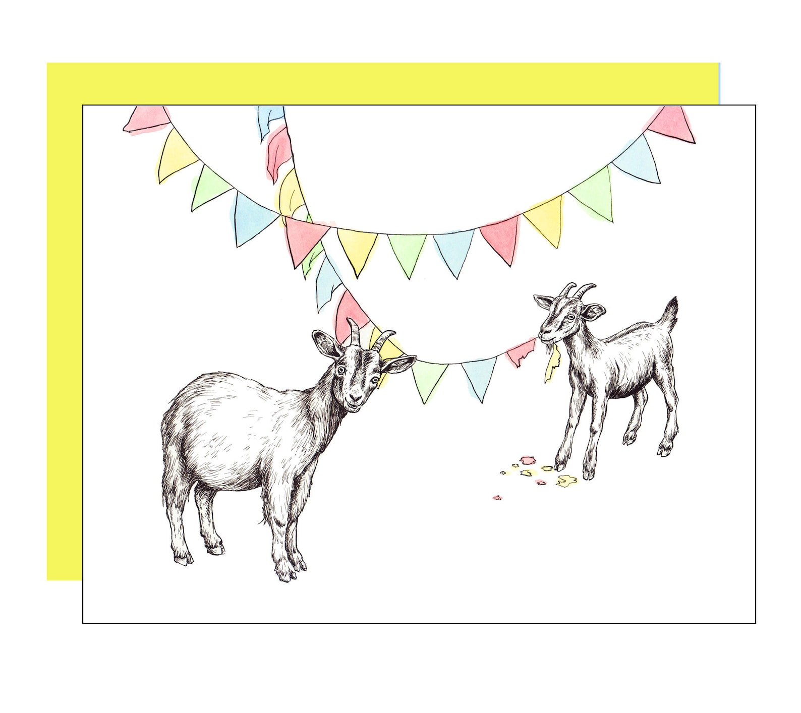 Goats Card - Etsy
