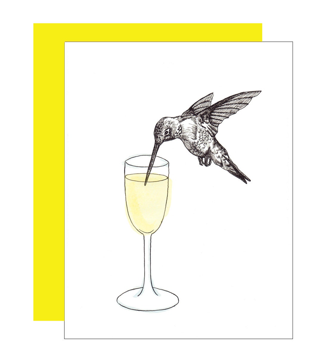 Hummingbird Card - Etsy