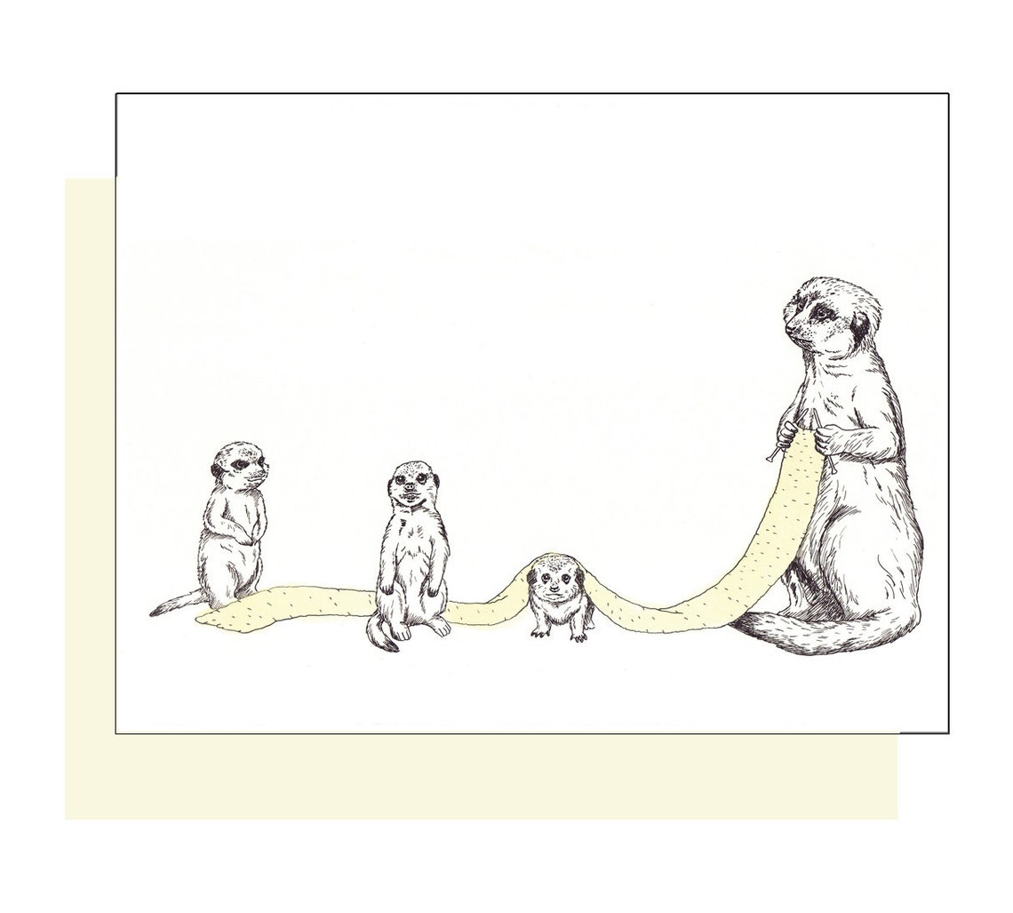 Meerkat Card - Etsy