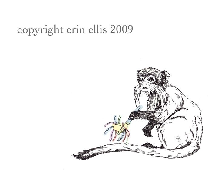 Tamarin Card - Etsy