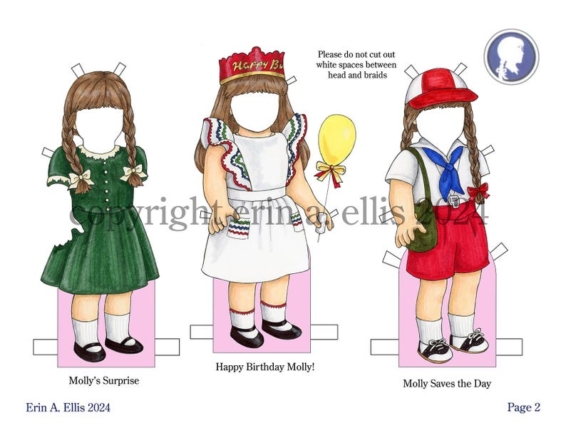 Molly Mcintire Paper Dolls - Etsy
