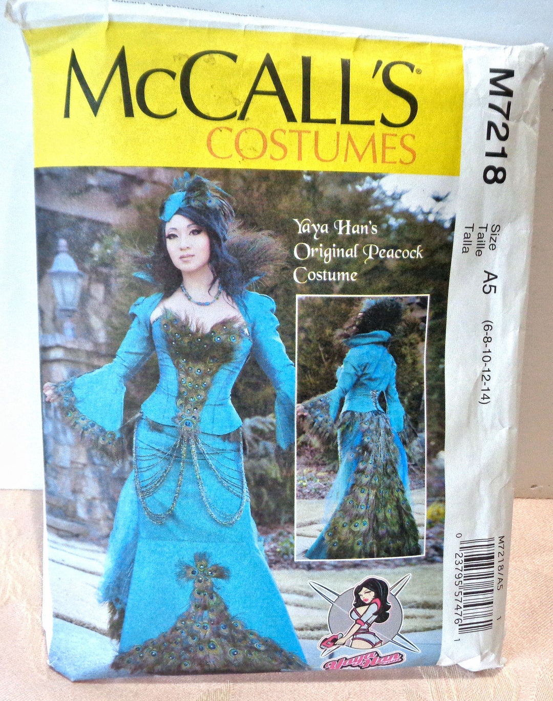 Mccalls Costume Yaya Han Peacock Outfit Pattern M7218 Sz A5 Misses 6-14 ...
