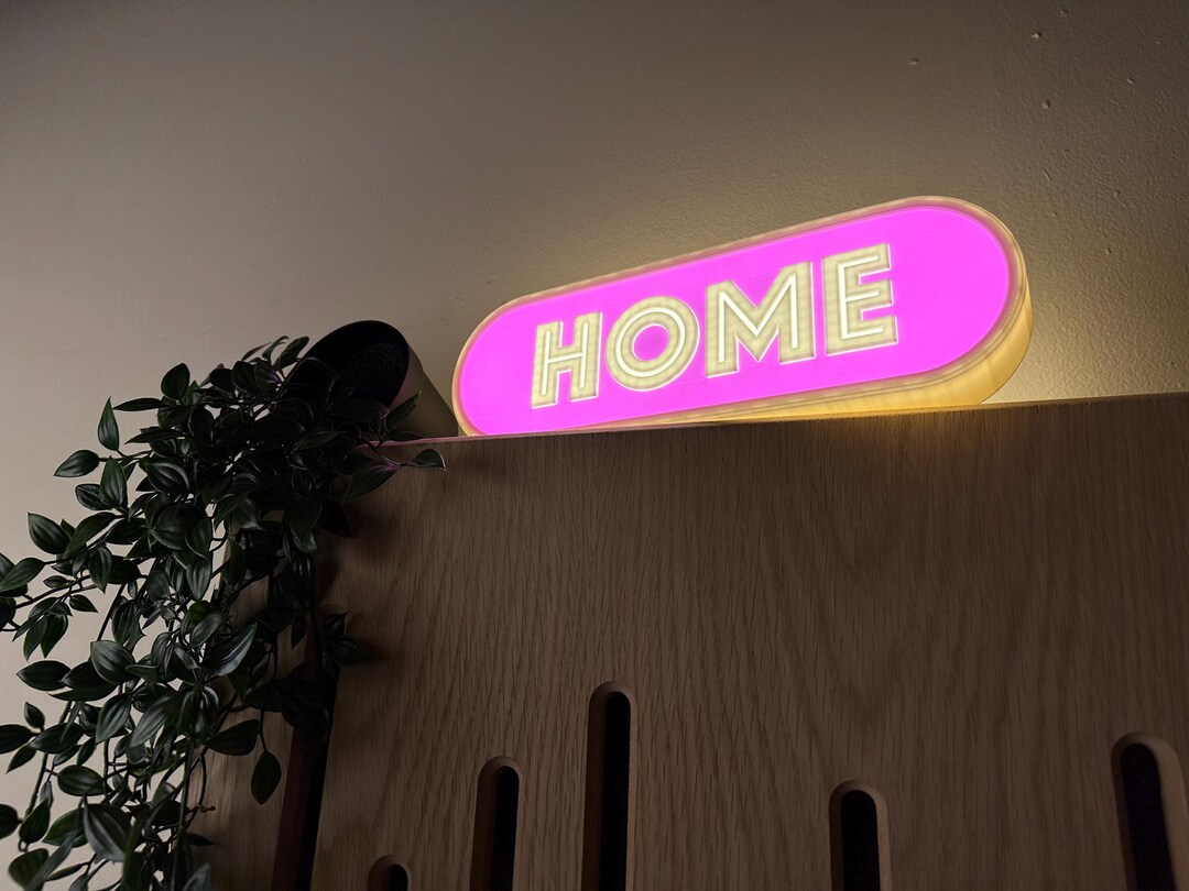 Retro Illuminated Sign - Etsy