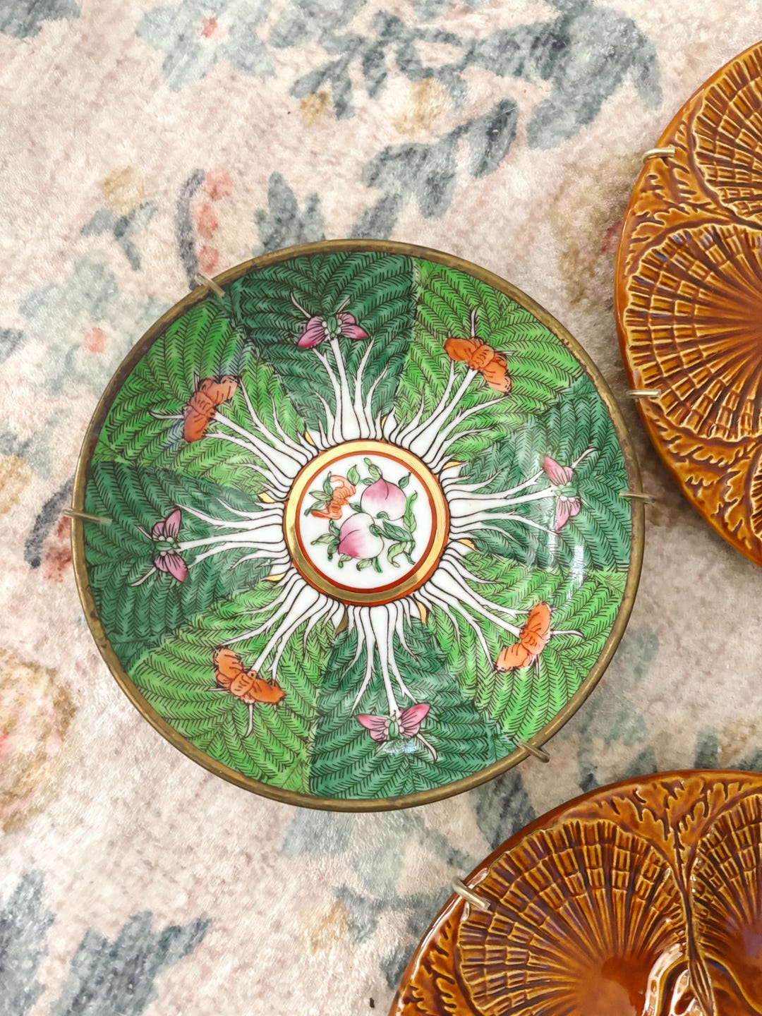 Antique Brass Encased Bok Choy Plate 8 - Etsy