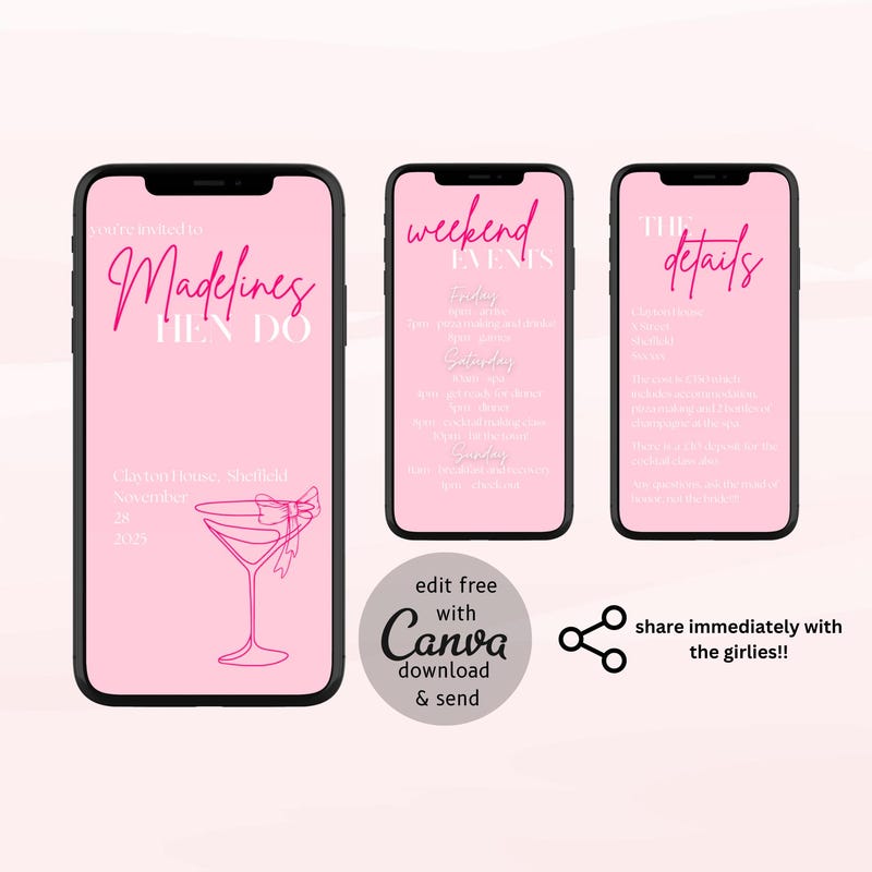 Hen Party Invite - Etsy