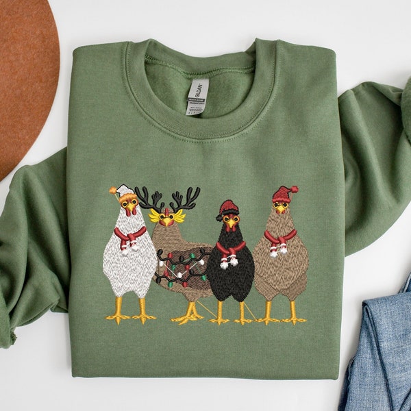 Embroidered Chicken - Etsy