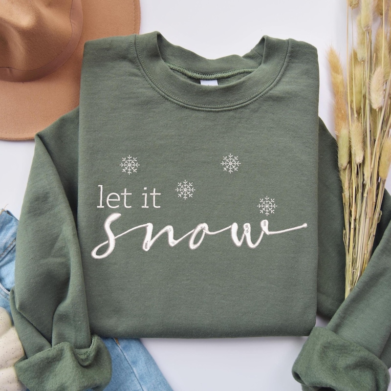 Let It Snow Sweater - Etsy