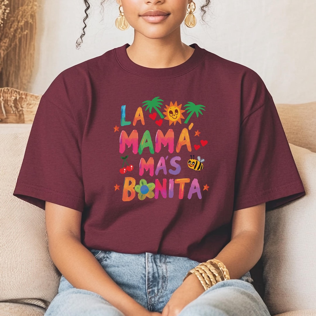 La Mamá Más Bonita T-shirt – Spanish Mother's Day Gift - Etsy