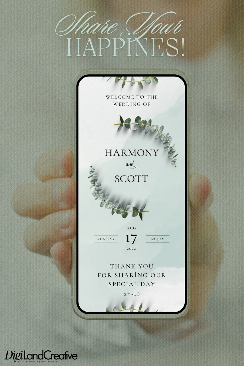 Animated Wedding İnvitation İnteractive Wedding Iİvitation, Digital ...